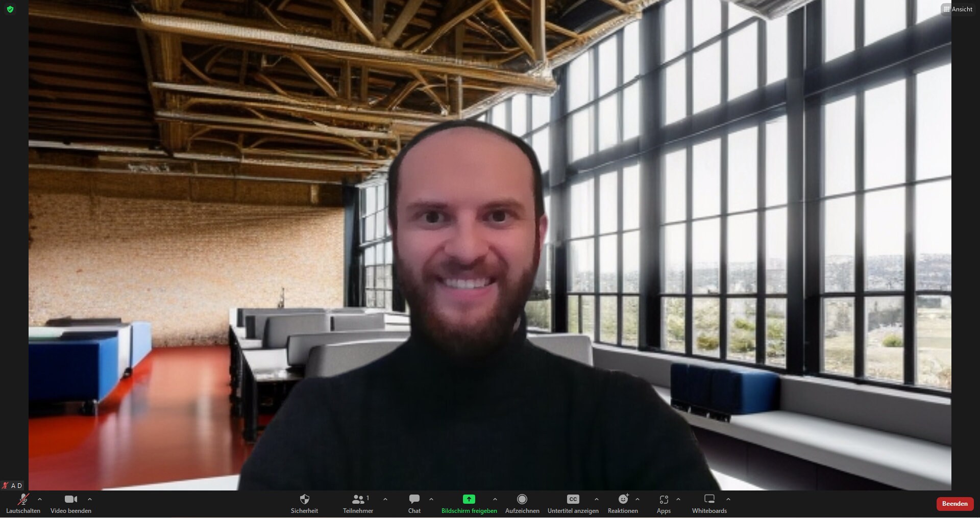 4 Professional Zoom Virtual Background | Home Office | Urban Workspace ...