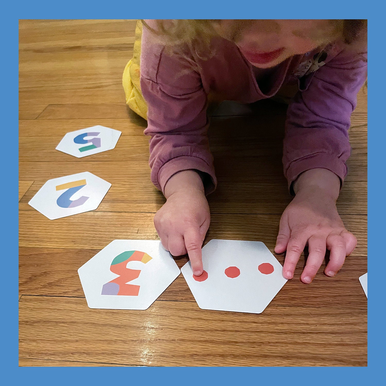 Preschool Math Activity Card Game Learn to Count and Number Learning 1 ...