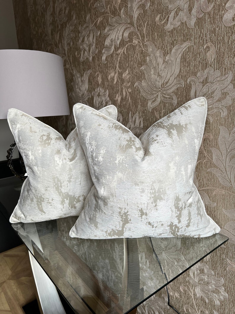 Ashtön Textured Metallic Modern Luxury Cushion Cover High - Etsy