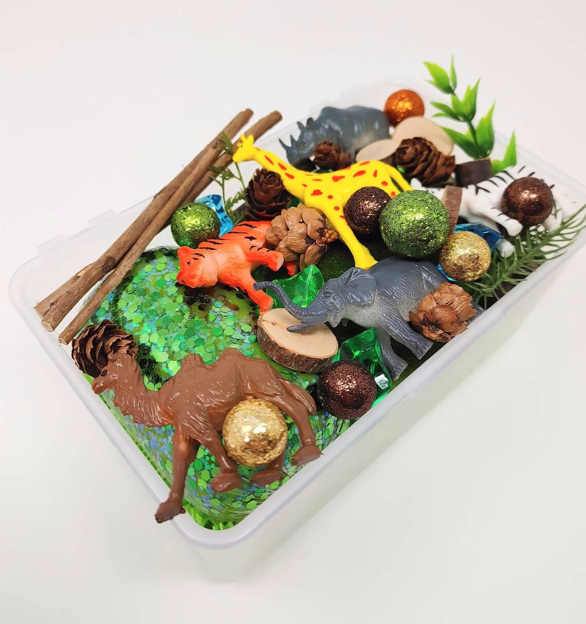 Mini Zoo Play Dough Kit, Safari Playdough Kit, Zoo Sensory Kit, Zoo ...