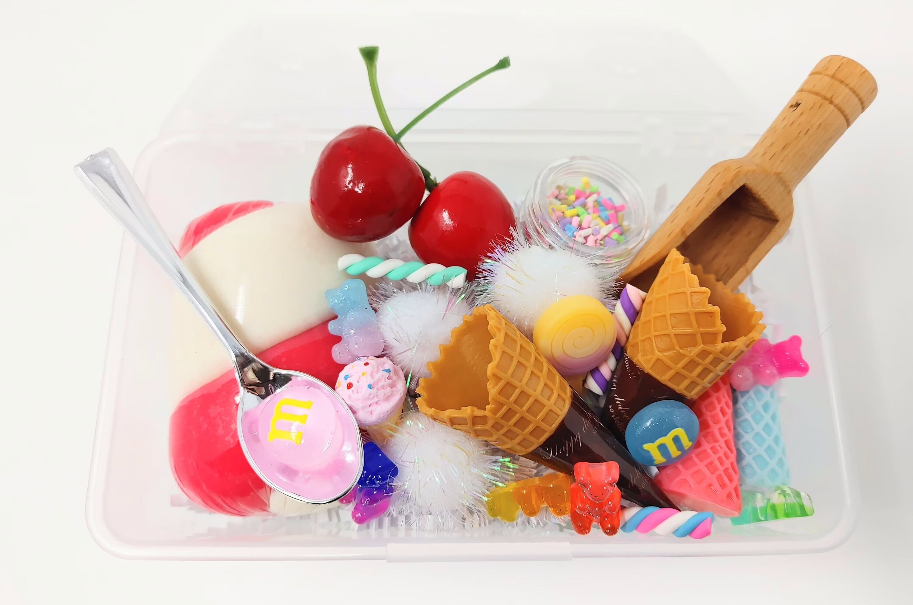 Mini Ice Cream Play Dough Kit, Ice Cream Playdough Kit, Ice Cream ...