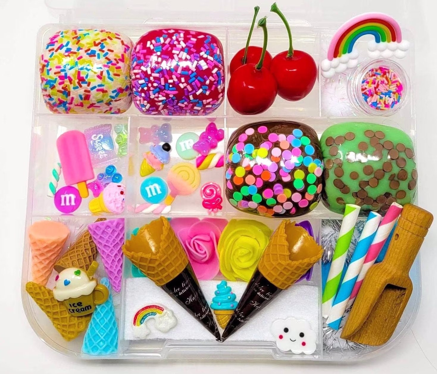 Ice Cream Play Dough Kit, Ice Cream Playdough Kit, Sensory Kit, Sensory ...