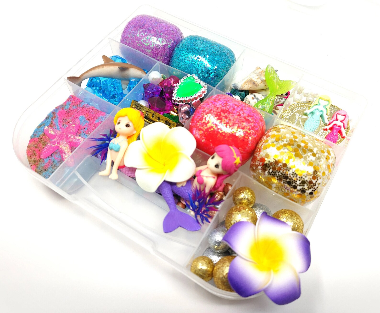 Mermaid Play Dough Kit Mermaid Playdough Kit Mermaid Sensory - Etsy