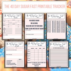 40 Day Sugar Fast PDF Printable - Etsy