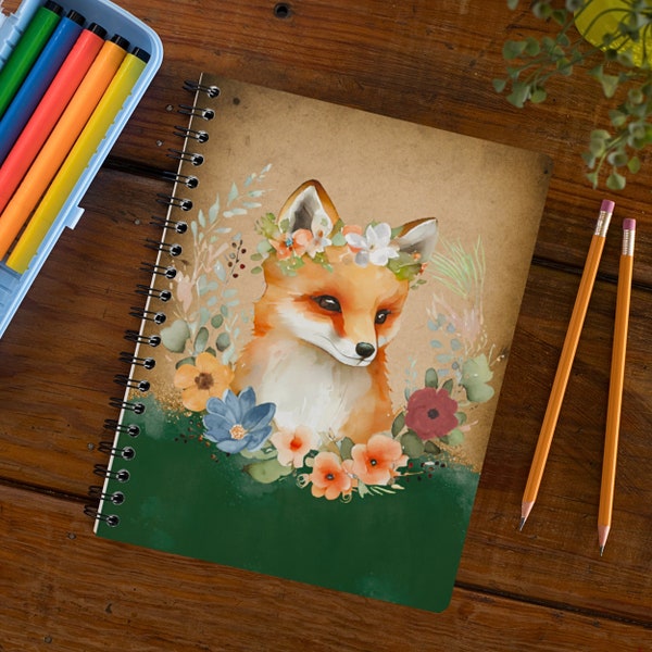 Fox Notebook - Etsy