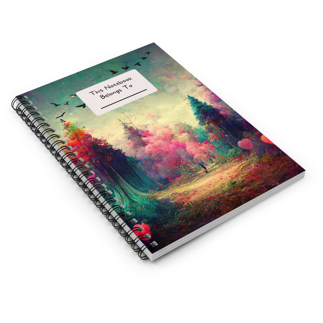 Enchanted Forest Notebook Fantasy Artwork Fairycore Journal - Etsy