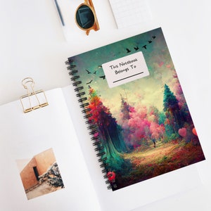 Enchanted Forest Notebook Fantasy Artwork Fairycore Journal - Etsy