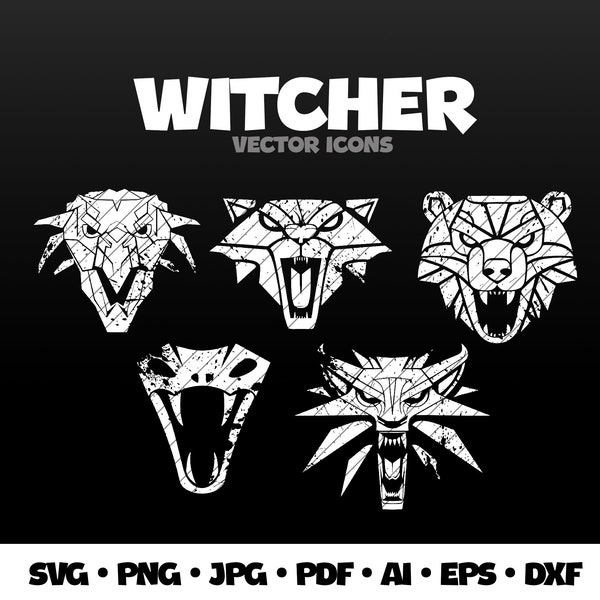 Witcher Symbols Svg - Etsy