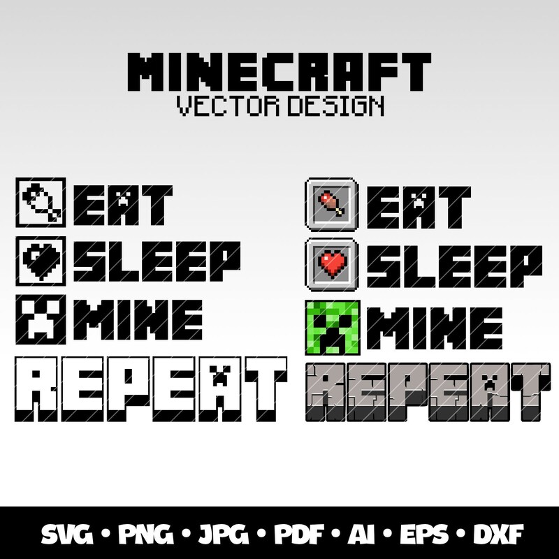 Mincraft Svg - Etsy
