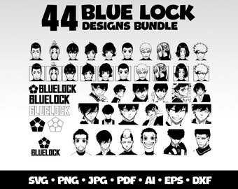 Blue Lock Anime Icons SVG Isagi Yoichi Blue Lock Digital Files Blue ...