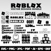 50 Roblox SVG Bundle Roblox Birhday Gift PNG Roblox Transparent Gamer ...