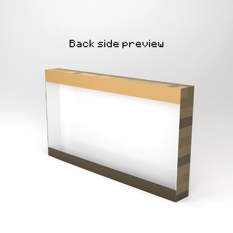 Minecraft Personalized Wooden Sign Papercraft Gift Minecraft Wooden ...