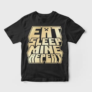 Minecraft Eat Sleep Mine Repeat Svg Bundle Gaming Clipart Digital ...