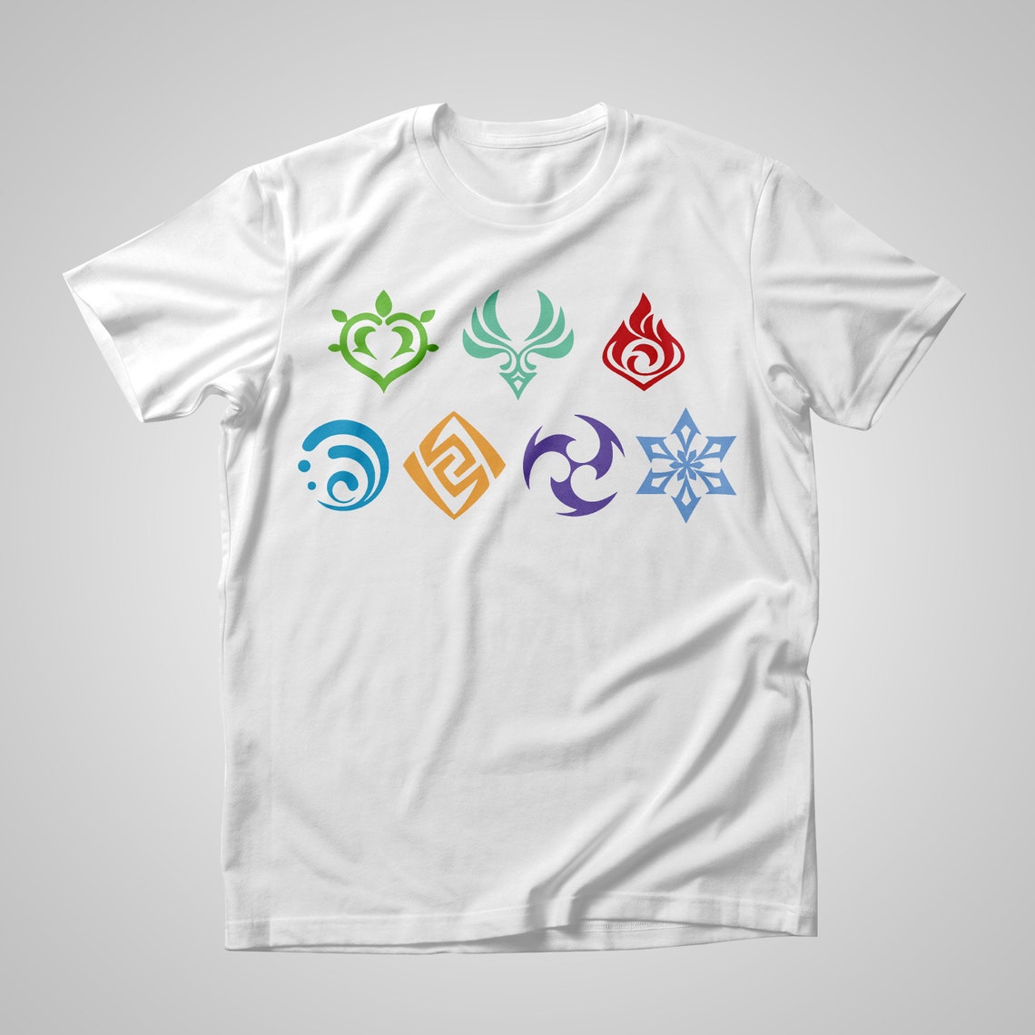Genshin Impact Element Icons SVG Cut File Vector Genshin Printable ...