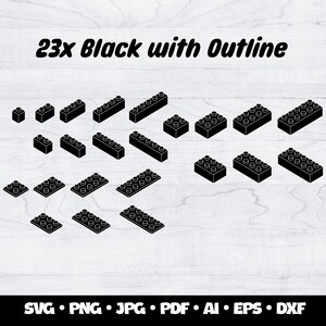 Brick Building Blocks Svg Bundle Kids Toys Building Blocks Svg Brick ...