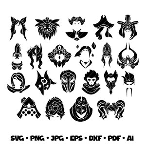 League of Legends Vector Icon Pack Lol Svg League Champions Riot Games ...