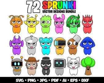Bundle 82 Incredibox Sprunki Svg Sprunki Beats Gaming Clipart SVG en ...