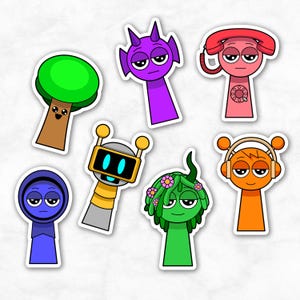 82 Incredibox Sprunki Svg Bundle Sprunki Beats Gaming Clipart Layered ...