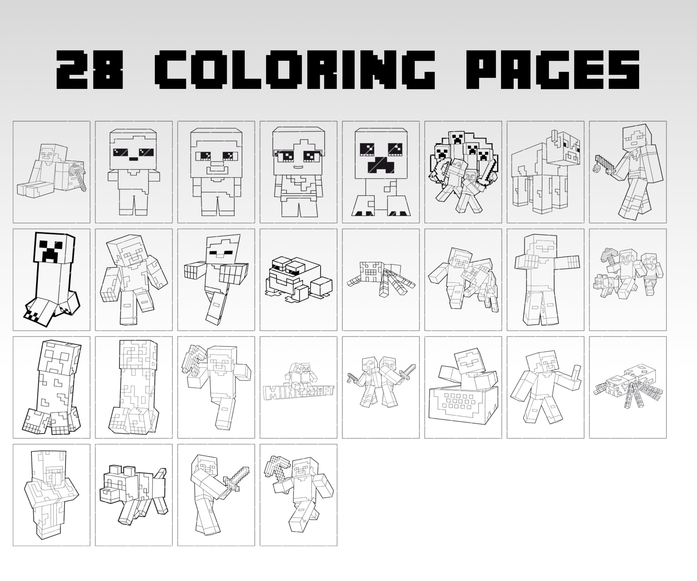 Printable Minecraft Steve Coloring Pages [2025]