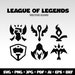 League of Legends Vector Icon Pack Lol Svg League Champions Riot Games ...