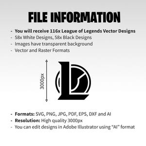 League of Legends Vector Icon Pack Lol Svg League Champions Riot Games ...