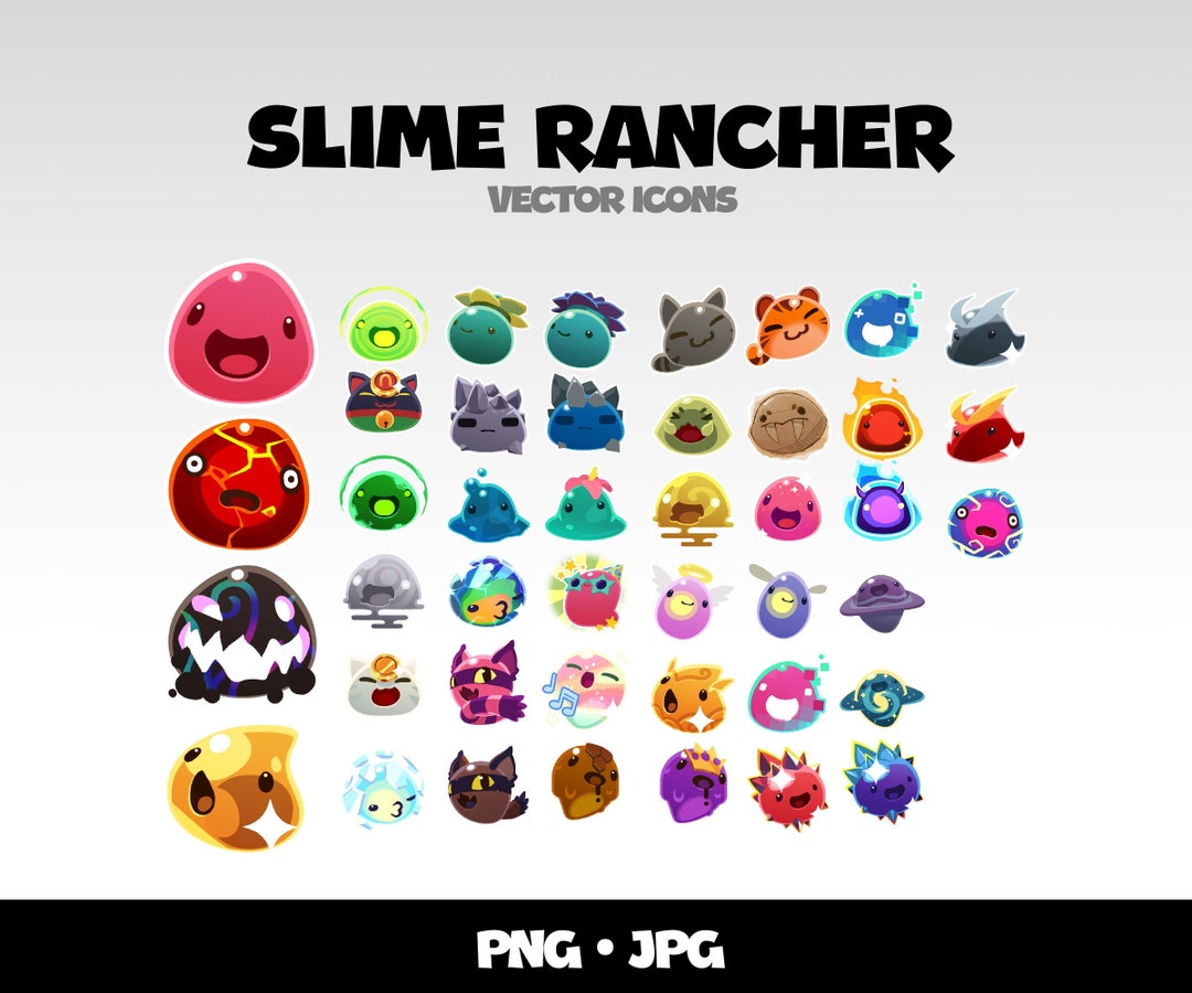 Slime Rancher Bundle Cute Icons Slime Rancher Gamer Gift Slime Rancher ...