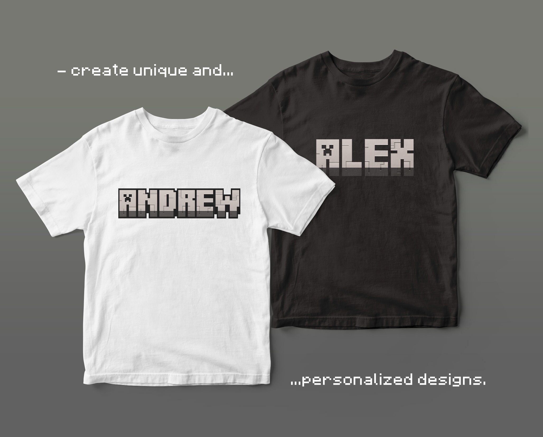 Minecraft Font Svg Bundle Minecraft Alphabet Printable Minecraft Gamer ...