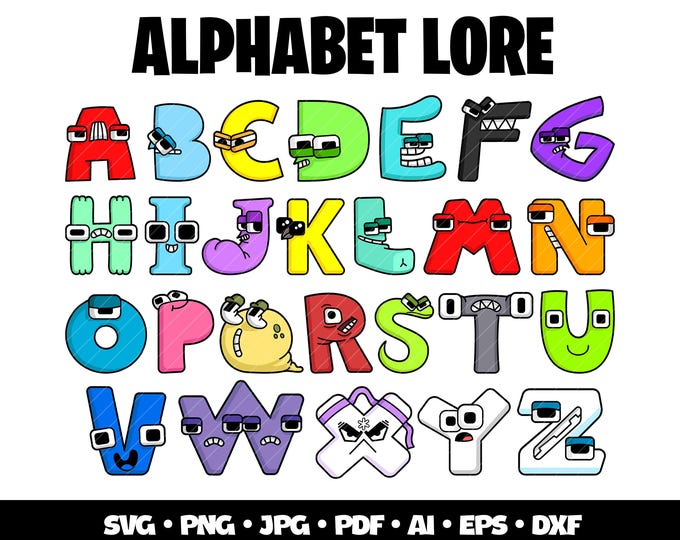 Number Lore Characters | SVG | PDF | PNG | Eps - Number Lore Individual ...