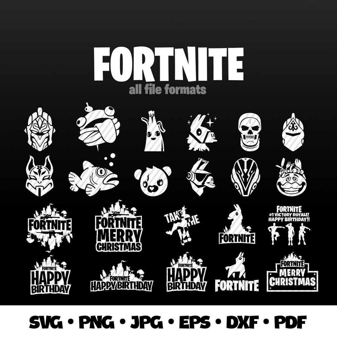Fort Gaming Svg Bundle, F-nite Font, F-nite Clipart Svg, F-nite Lama, F ...