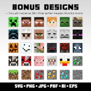 30 Mine Bookmarks Printable PDF Minecraft Bundle Gaming Clipart ...