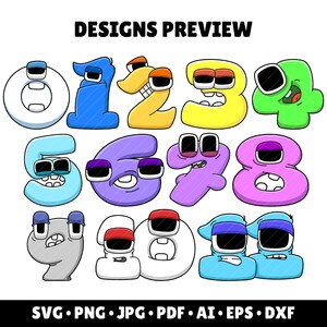 Number Lore SVG Bundle Letters Printable Number Lore Png Clipart Kids ...