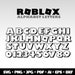 Roblox SVG Bundle Roblox Alphabet PNG Roblox TTF Gamer Geschenk für ...