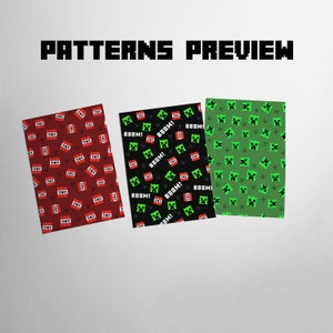 Minecraft Seamless Patterns Bundle Minecraft Digital Paper Gaming ...