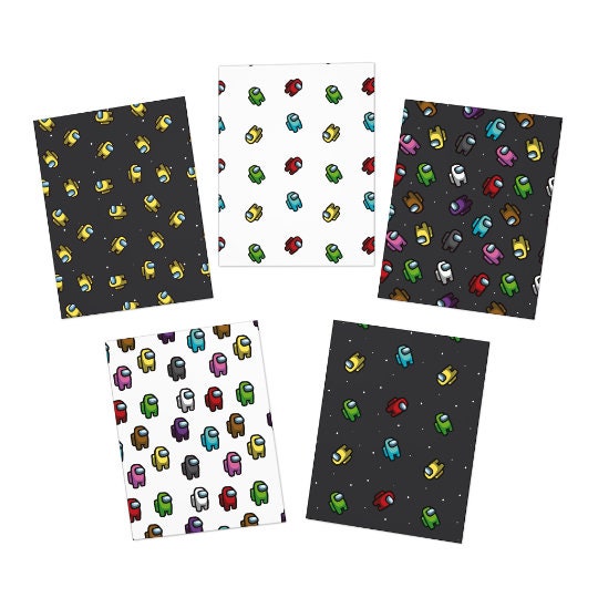 Among Us Funny Pattern Among Us Vector SVG Among Us Seamless Background ...