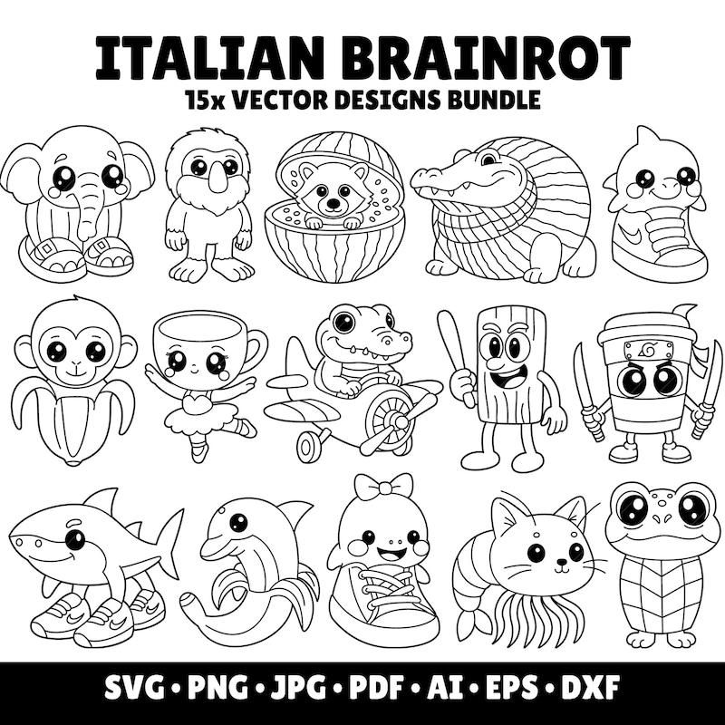 Brainrot Shirt Svg - Etsy