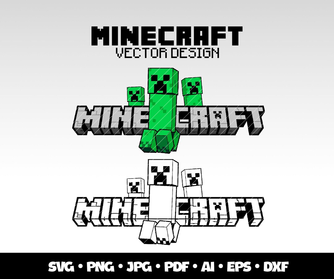 Minecraft Video Game Svg Bundle Gaming Clipart Digital Minecraft ...