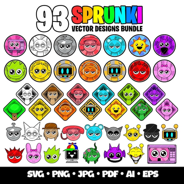 Sprunki Sticker - Etsy