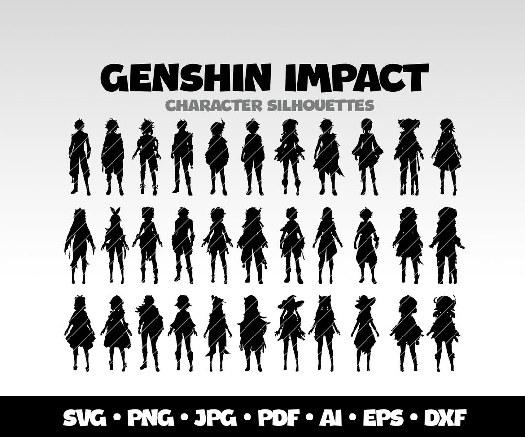 Genshin Impact Element Icons SVG Cut File Vector Genshin Printable ...