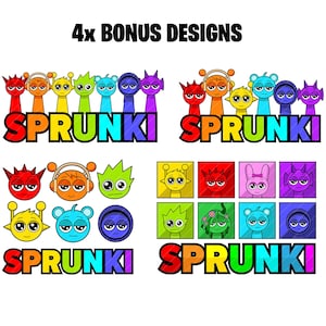 80 Incredibox Sprunki Svg Bundle Sprunki Beats Gaming Clipart Layered ...