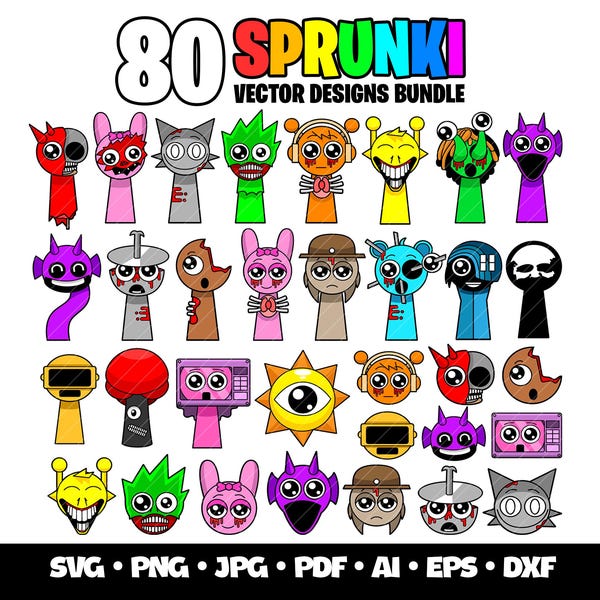 Sprunki Sticker - Etsy