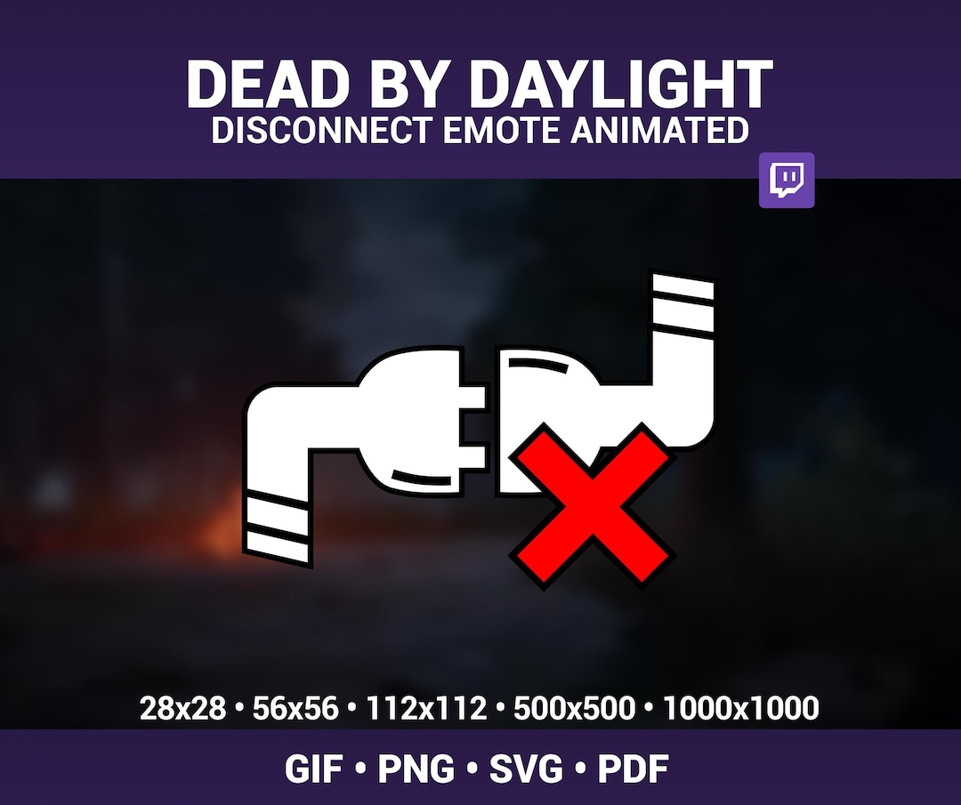 DBD Animated Disconnect Emote for Discord and Twitch DBD Disconnect ...