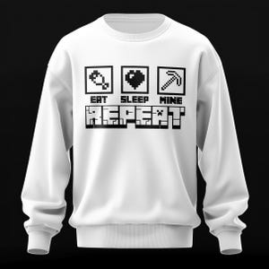 Minecraft Svg Bundle Eat Sleep Minecraft Repeat Gaming Cricut Minecraft ...