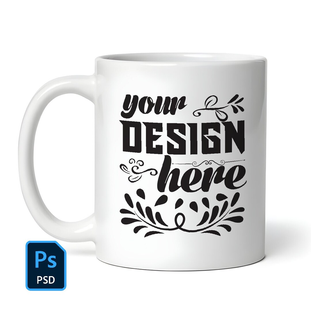 PSD Mug Mockup White Blank Coffee Mug Mockups Bundle PSD Coffee Mug ...