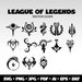 League of Legends Vector Icon Pack Lol Svg League Champions Riot Games ...