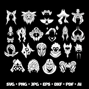 League of Legends Vector Icon Pack Lol Svg League Champions Riot Games ...