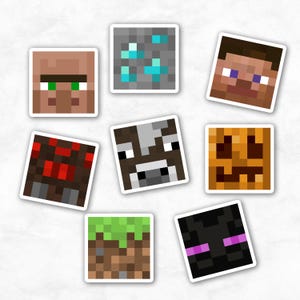 30 Mine Bookmarks Printable PDF Minecraft Bundle Gaming Clipart ...