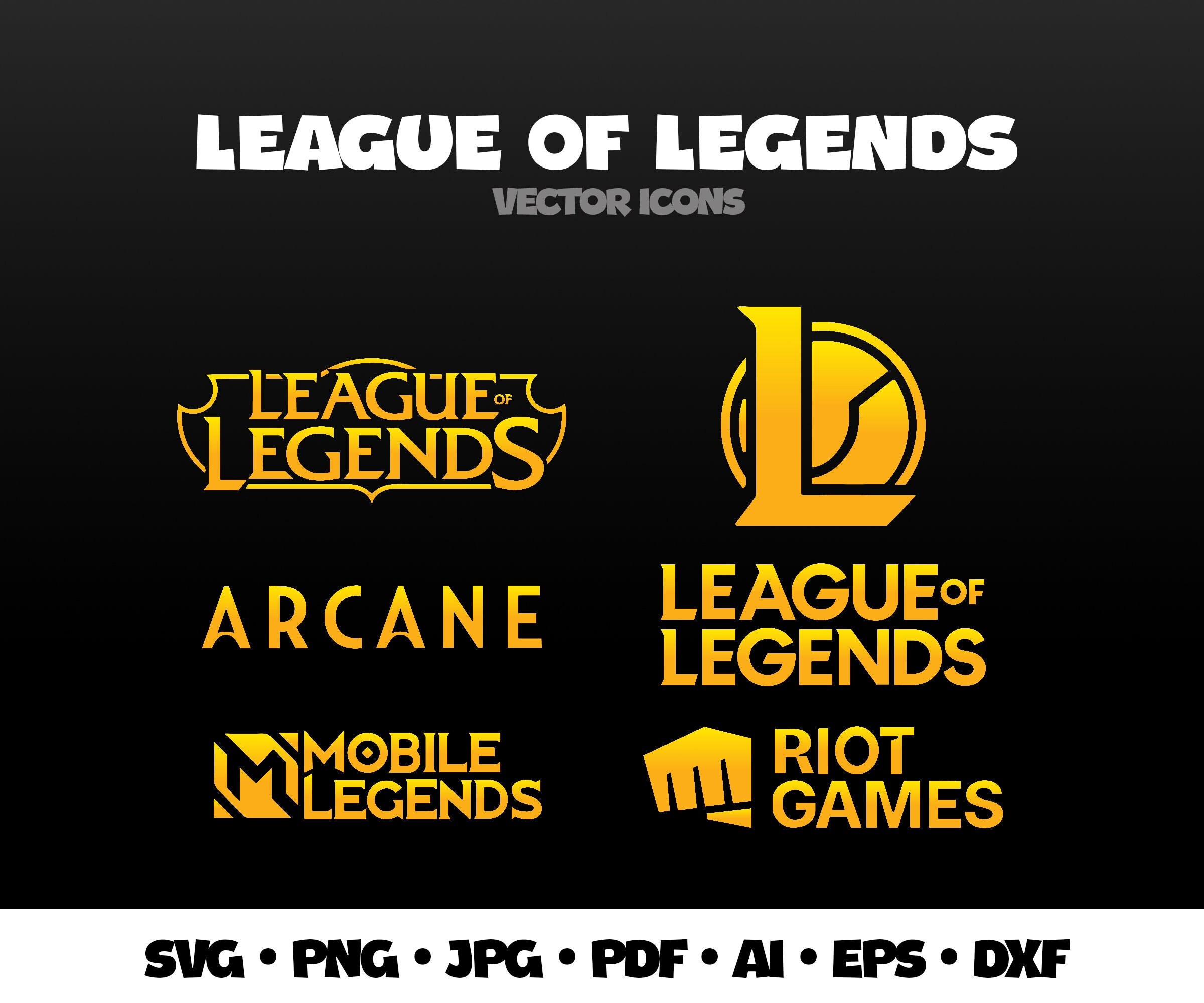 League of Legends Vector Icon Pack Lol Svg League Champions Riot Games ...