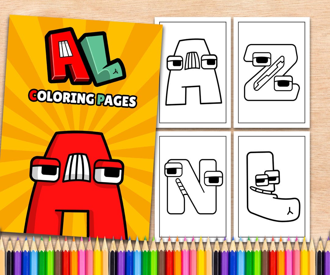 26 Alphabet Lore Printable Coloring Pages A4 Coloring Book for Kids ...