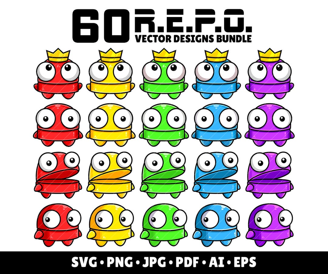Repo Game Svg Bundle Gaming Clipart PNG Repo Characters Horror Game R.E ...