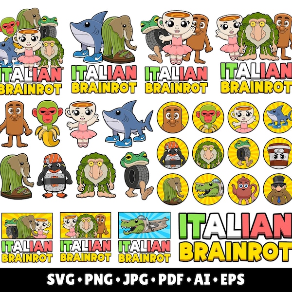 Italian Brainrot Stickers - Etsy